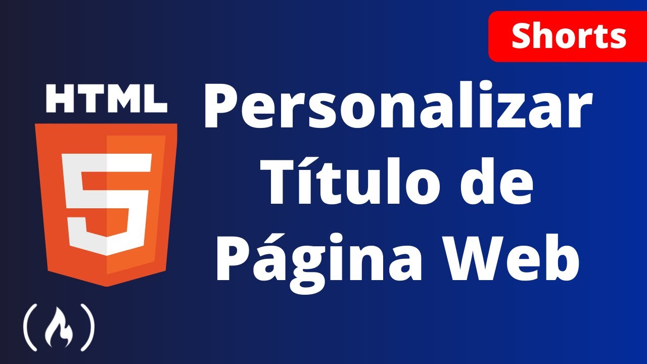 HTML Etiqueta title - Personaliza el Título de una Página Web #Shorts ...