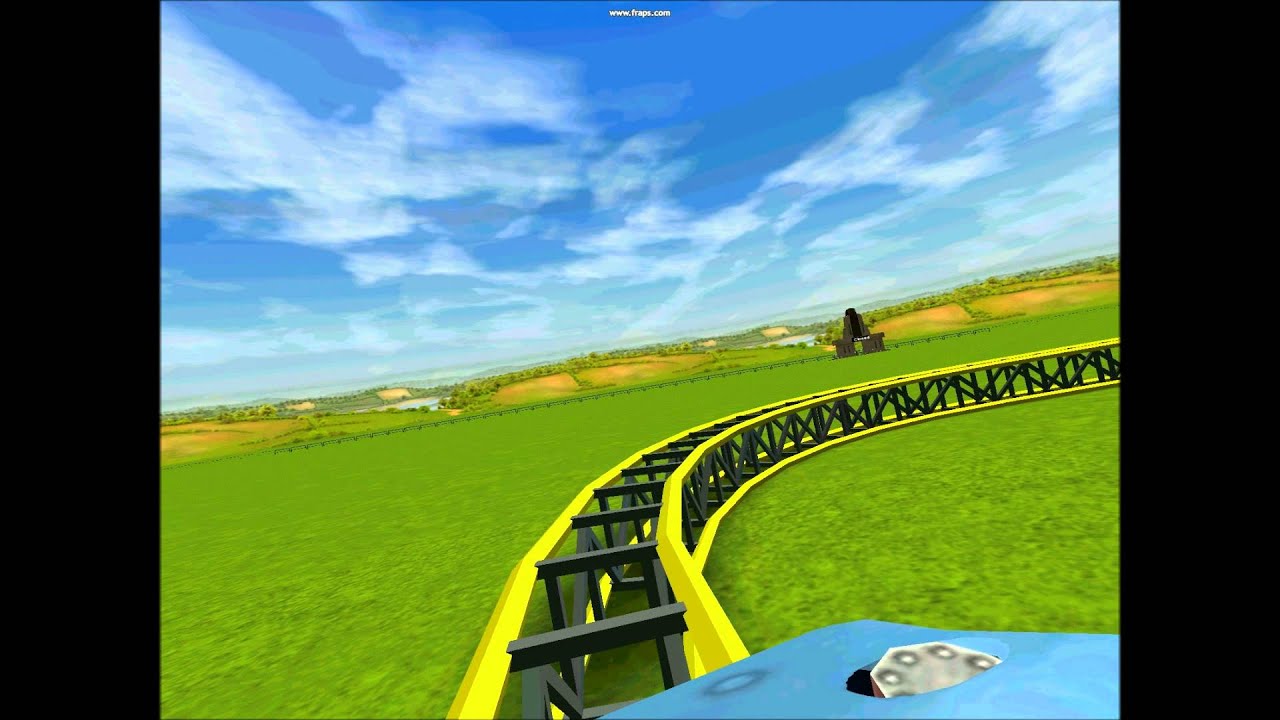 RCT3 Custom Track Test 1 - YouTube