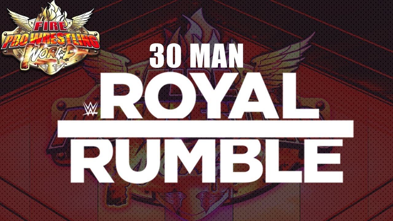 Fire Pro World - 30 Man WWE Royal Rumble Match - YouTube