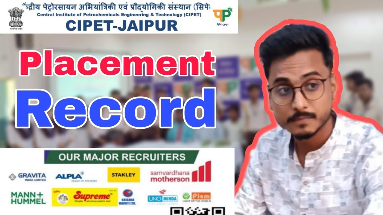 Cipet Jaipur || Placement Record || Plastics Engineering. - YouTube