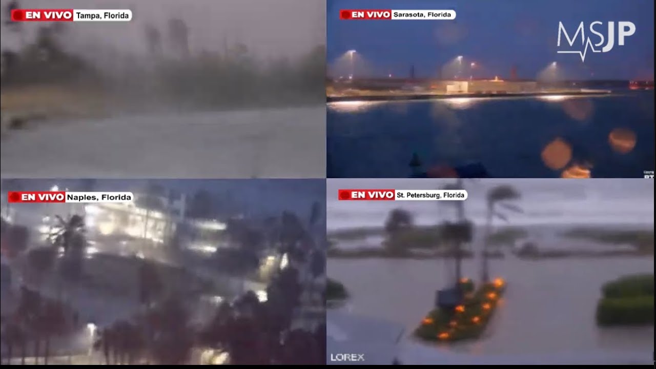 🔴 LIVE CAMERAS of HURRICANE MILTON: webcams from ground zero in Florida ...