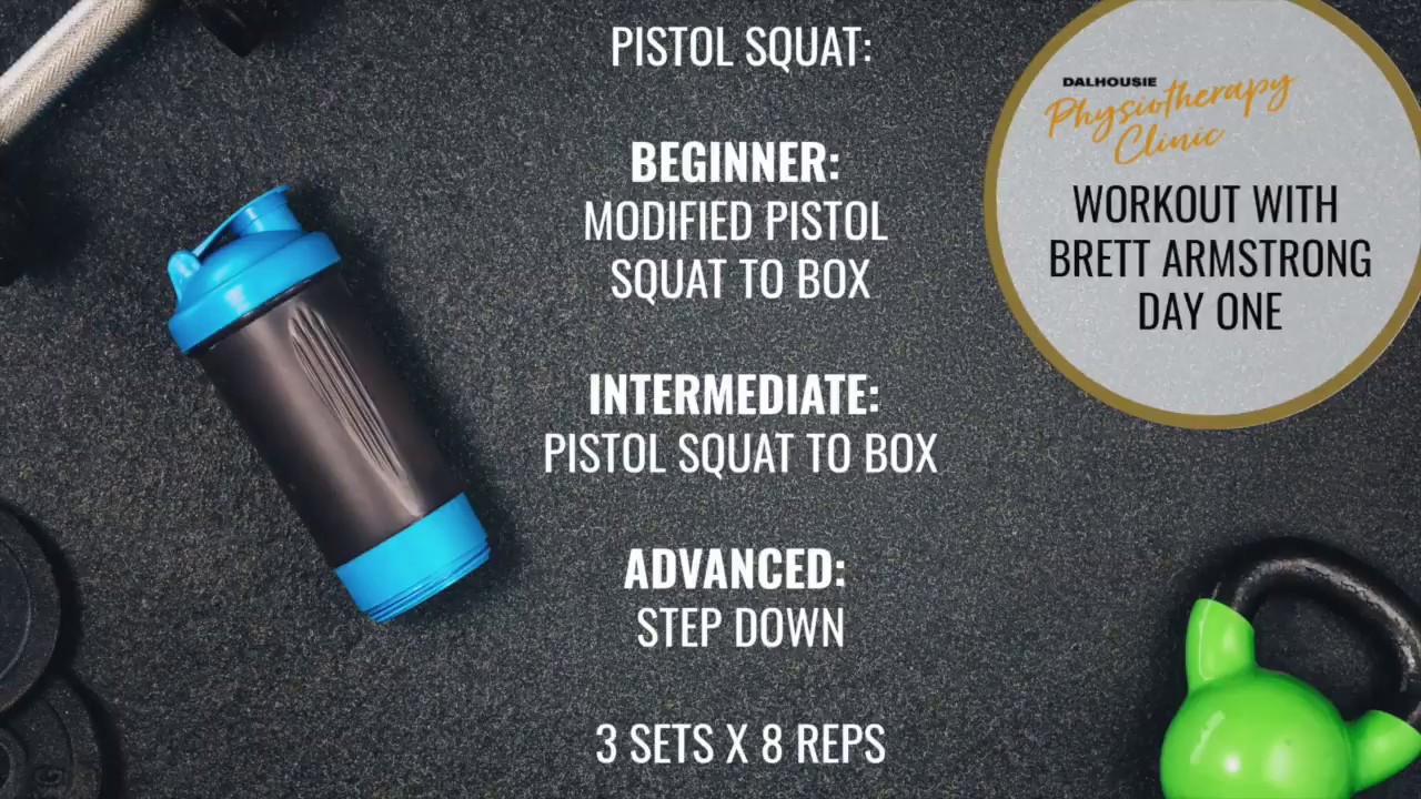 Workout with Brett Pt.1 Pistol Squat - YouTube