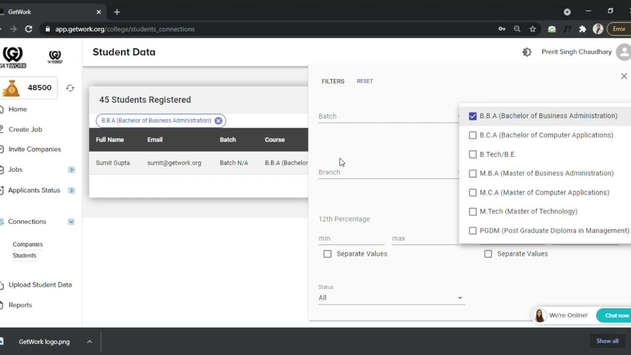 How College can check Registered student's details & How College can ...