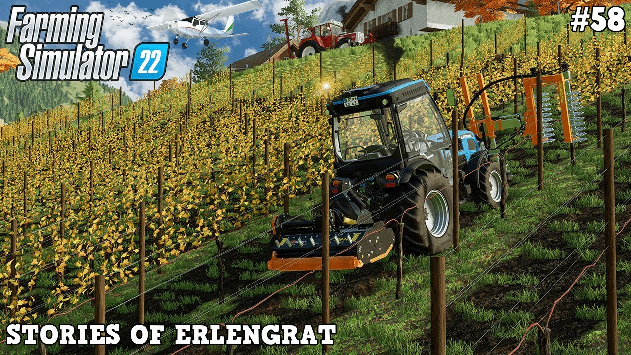 First PRUNING at STEEP SLOPE VINEYARD! 🍇😱⛰️ | Erlengrat | FS22 ...