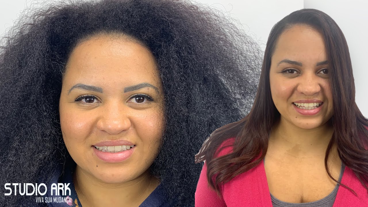Chorou quando viu seu cabelo com o Liso Master. - YouTube