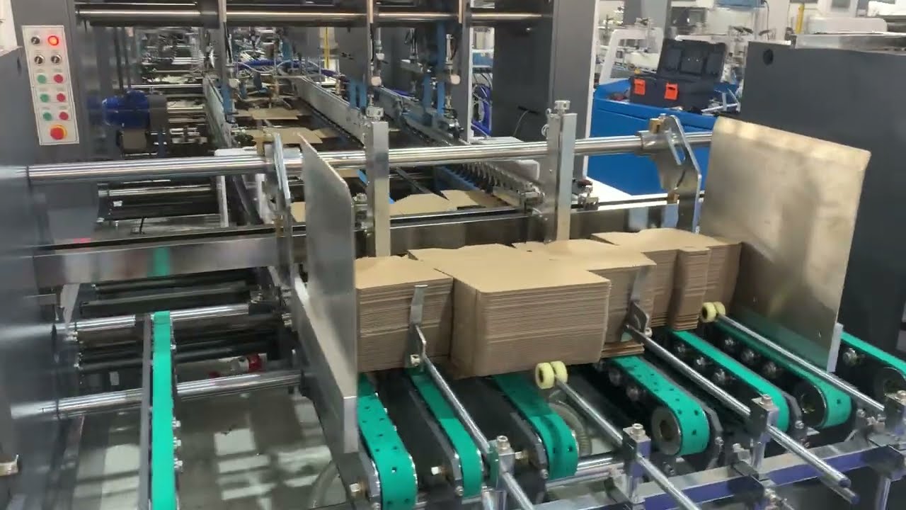 1450PC Automatic Crash Lock Bottom Vertical flute Corrugated box Folder ...