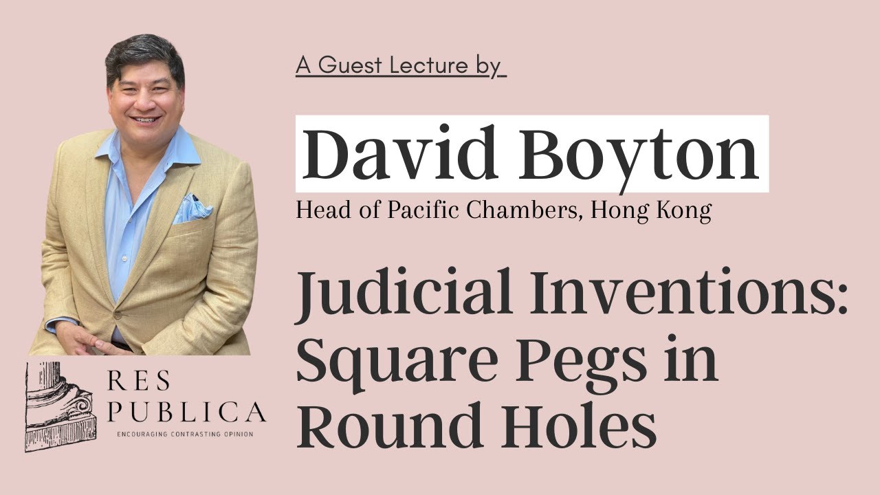 [Guest Lecture: David Boyton] Judicial Inventions: Square Pegs in Round ...