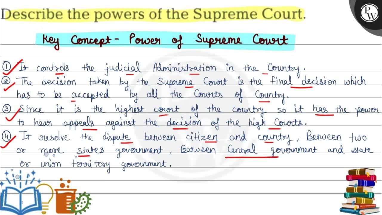 Describe the powers of the Supreme Court. - YouTube