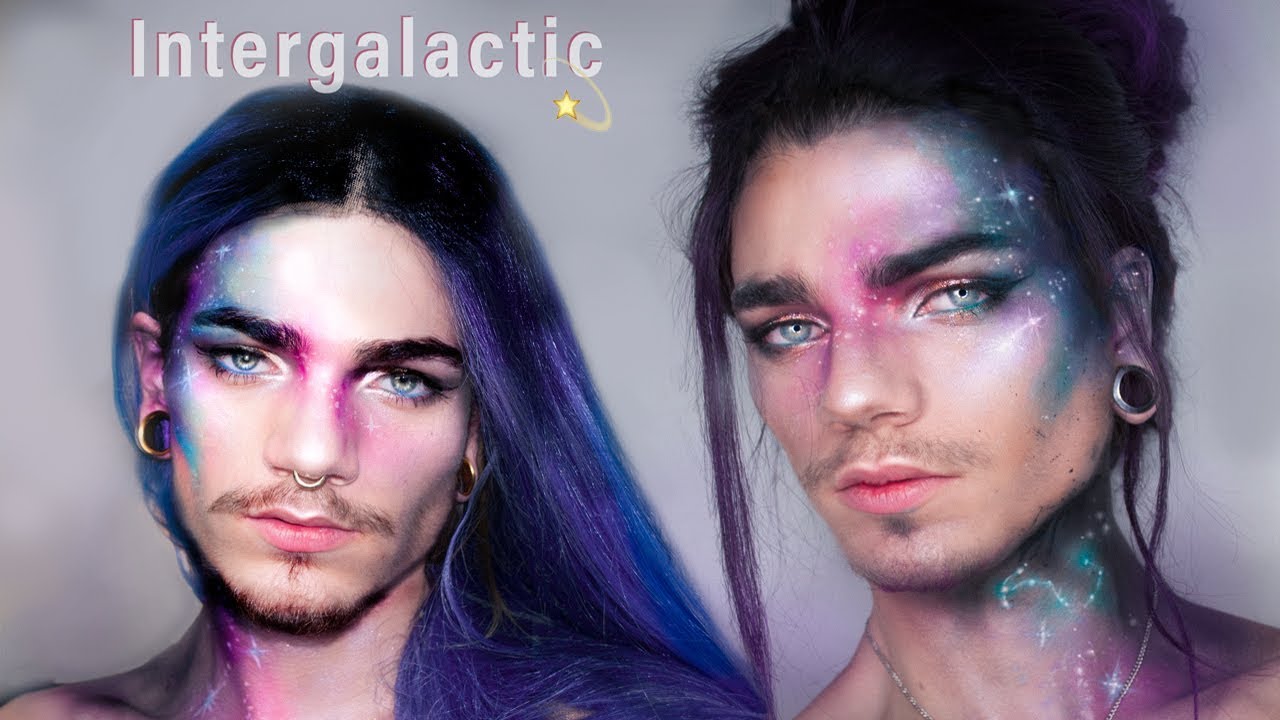 Galaxy make-up tutorial - How to be the whole universe - YouTube