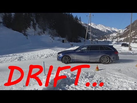 AMG C63 V8 beim Driften / Drifttraining vom Pistenclub in Muhr im Lungau