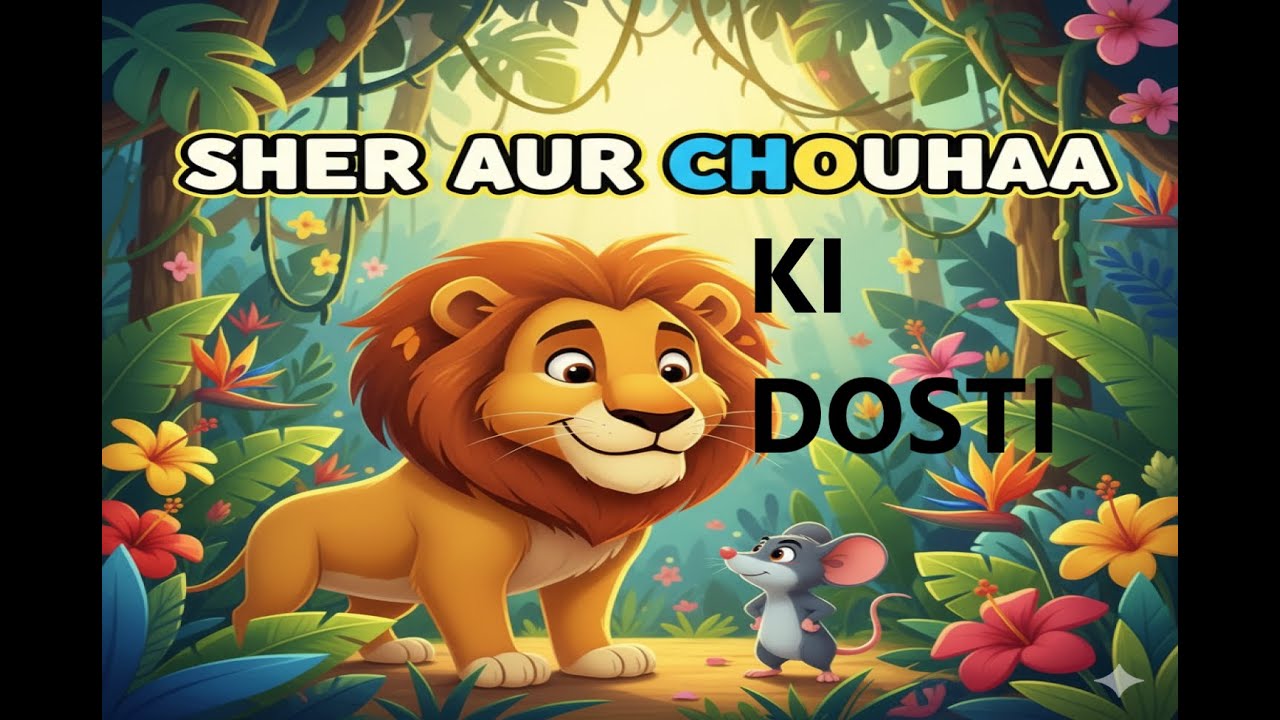 Sher aur Chooha 🦁🐭 | Jungle Ki Kahani | The Lion and The Mouse - YouTube