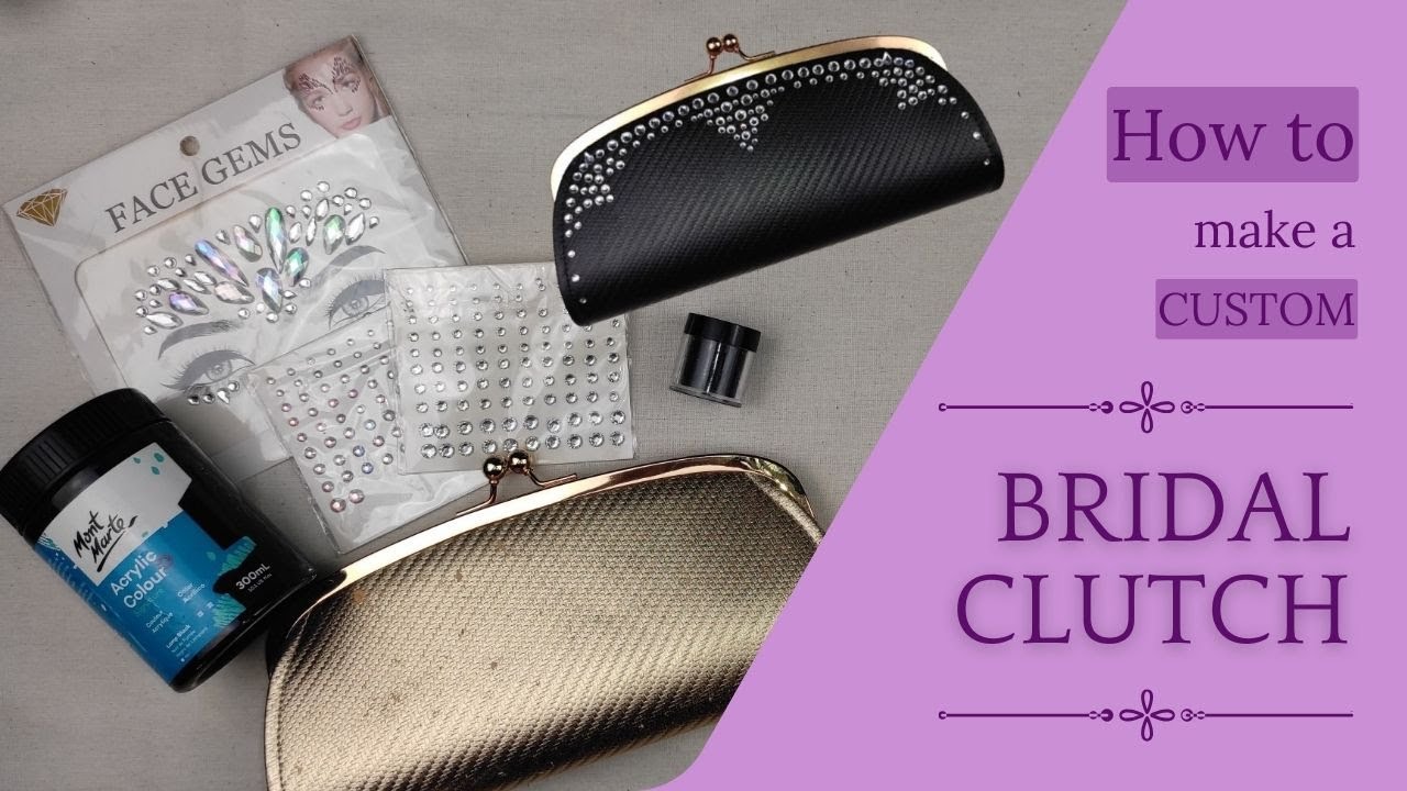 Custom Upcycled Clutch | Custom/ DIY Wedding Series - YouTube