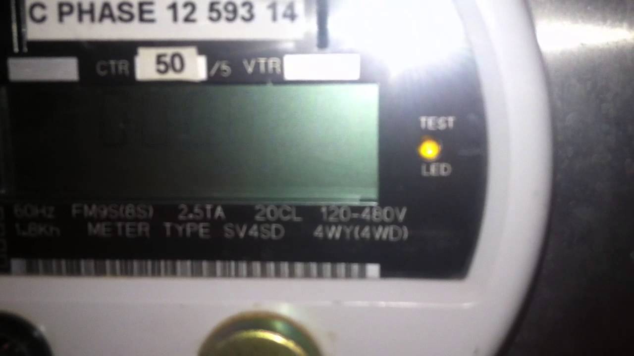 Electric meter: Schlumberger SV4SD - YouTube