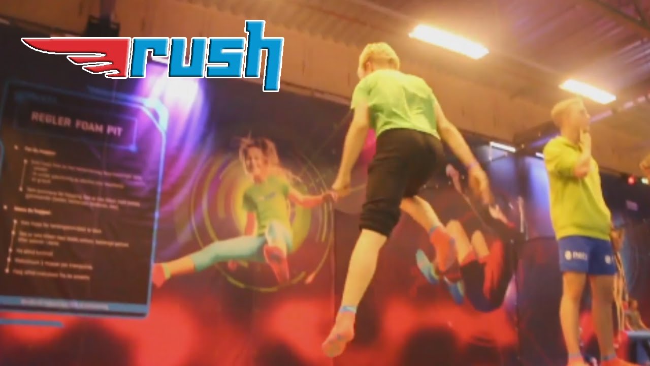 "RUSH Trampolinepark Norway" (Tripple front, full in) - YouTube
