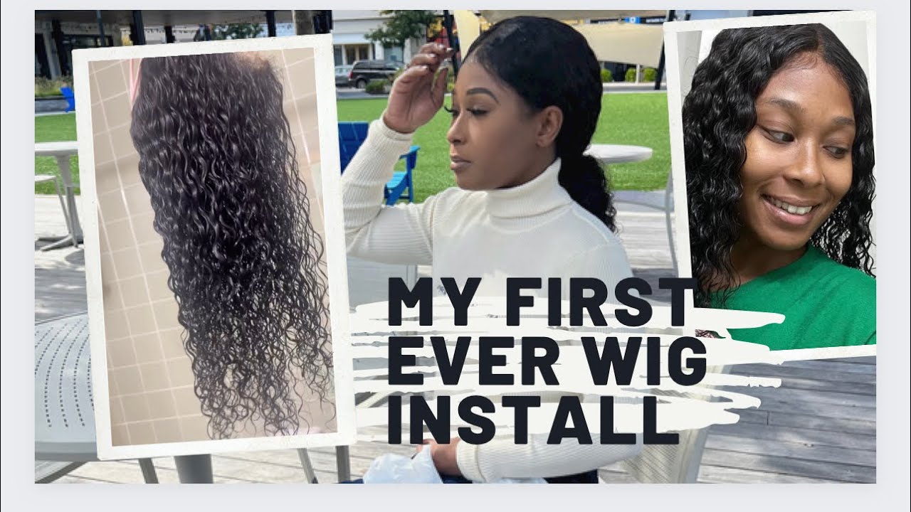 My first ever wig install!! (I am NOT a professional hairstylist) - YouTube
