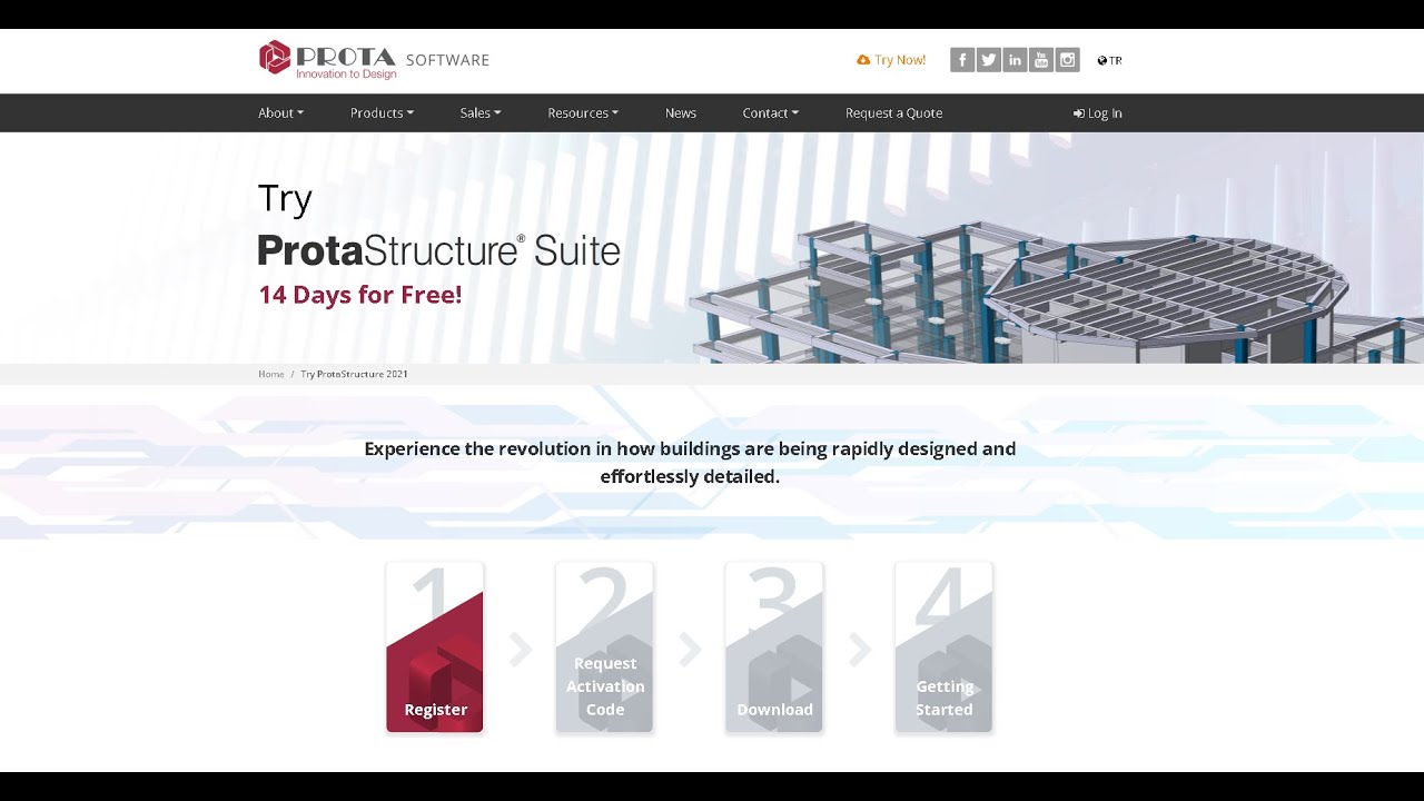 วีดีโอดาวน์โหลด ตัวทดลองใช้ ProtaStructure - YouTube