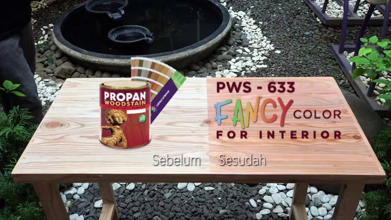 Aplikasi Fancy Color Finishing Propan #Fariswooden - YouTube