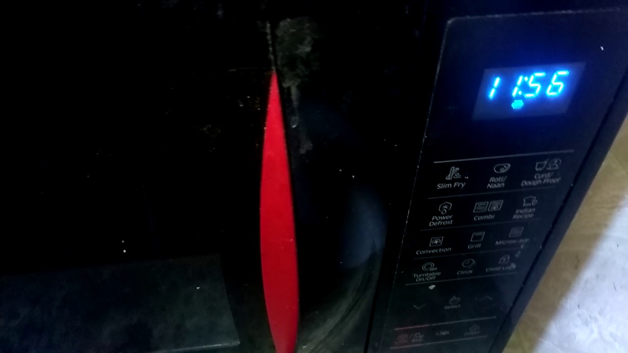 How to operate Indian recipe mode in Samsung microwave - YouTube