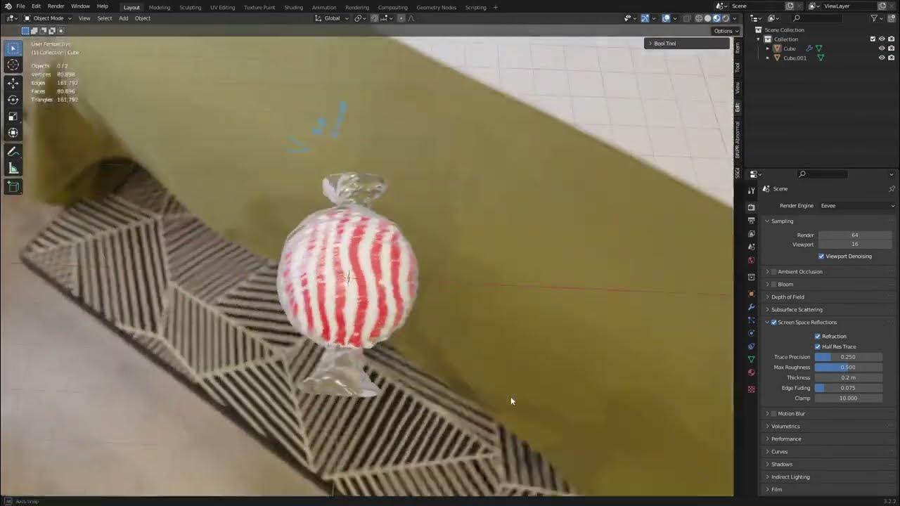 Blender Candy Wrap 3d modeling Tutorial fast and to the point. - YouTube
