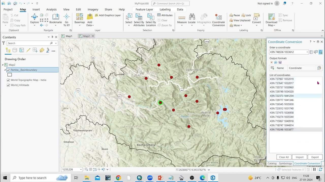 How to use the Coordinate Conversions tool in ArcGIS Pro - YouTube