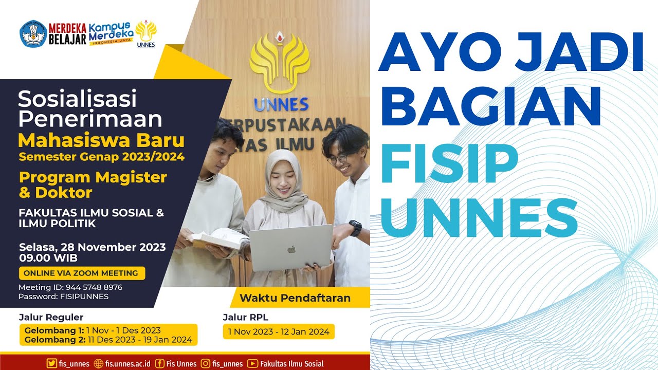 Sosialisasi Penerimaan Mahasiswa Baru Smt Genap 2023/2024 Magister ...