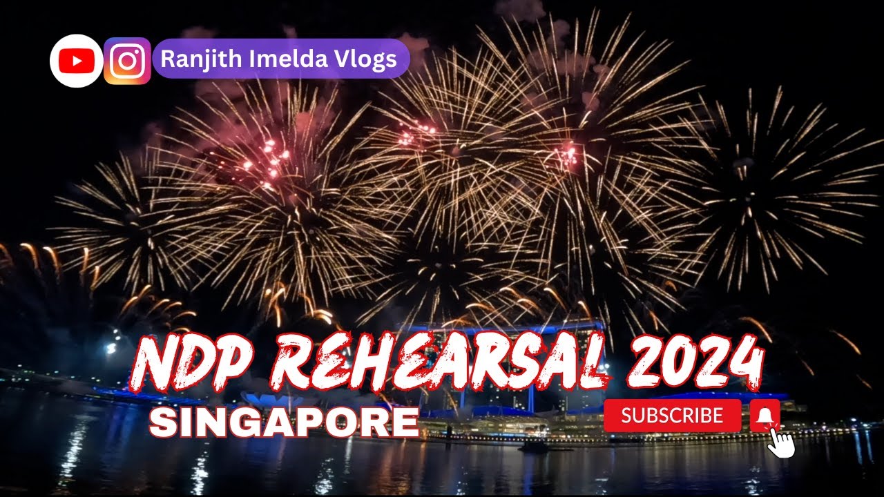 NDP Rehearsal 2024 in Singapore #ndp2024 #singapore #fireworks # ...