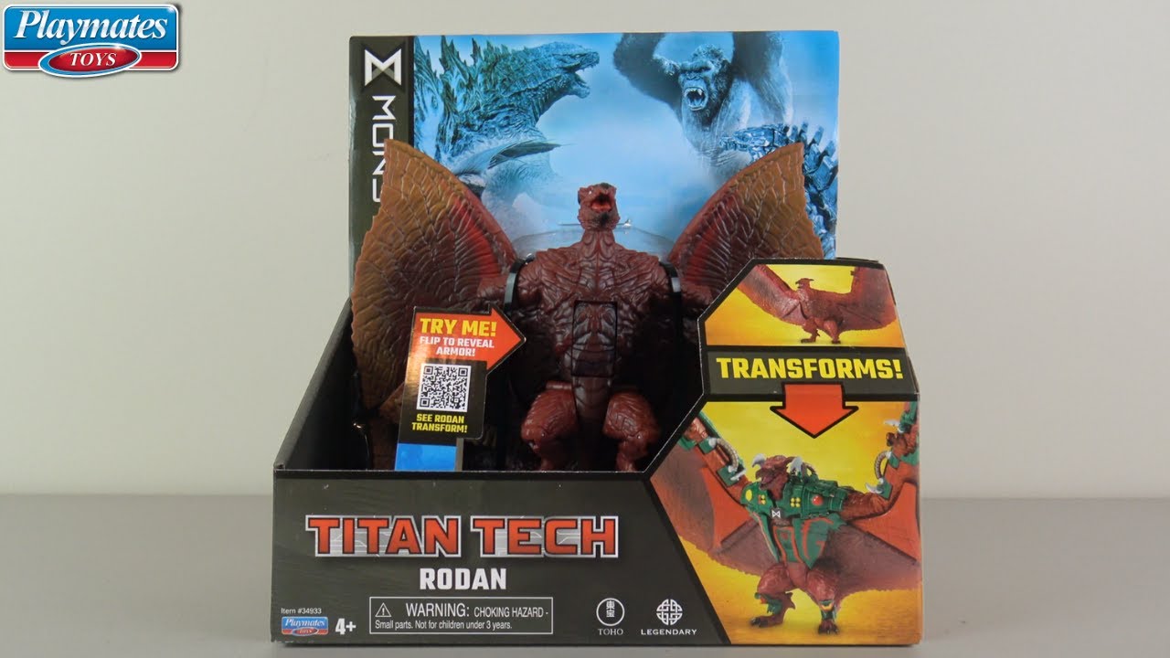 Titan Tech Rodan Review! (Playmates Monsterverse 8" Figure) - YouTube