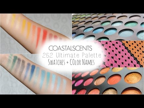 Coastal Scents 252 Palette Swatches + COLOR NAMES!