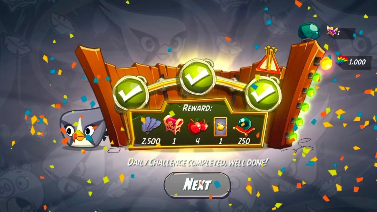 Angry birds 2 how to Strike daily challenges Super bird silver slam ...
