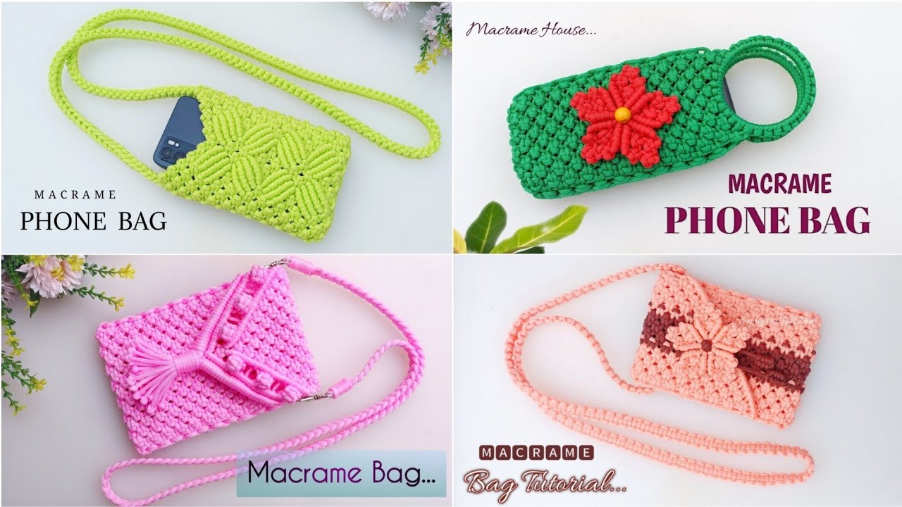 4 Best Macrame Bag Tutorial | macrame bag tutorial for beginners ...