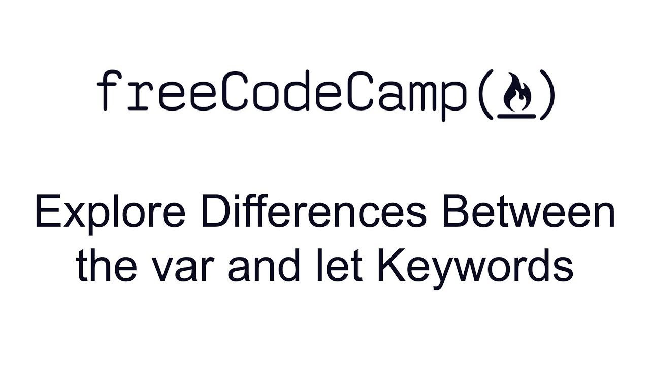 ES6 - Explore Differences Between the var and let Keywords - Free Code Camp - YouTube