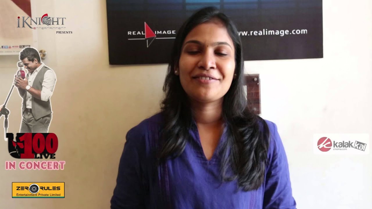 Singer Priya Himesh Speaks at U1 100 LIVE in Concert - YouTube