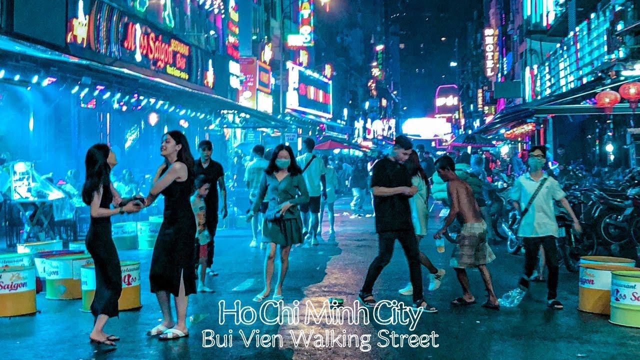 🇻🇳4K Vietnam Nightlife 2022 - Bui Vien Street Walking Street - YouTube