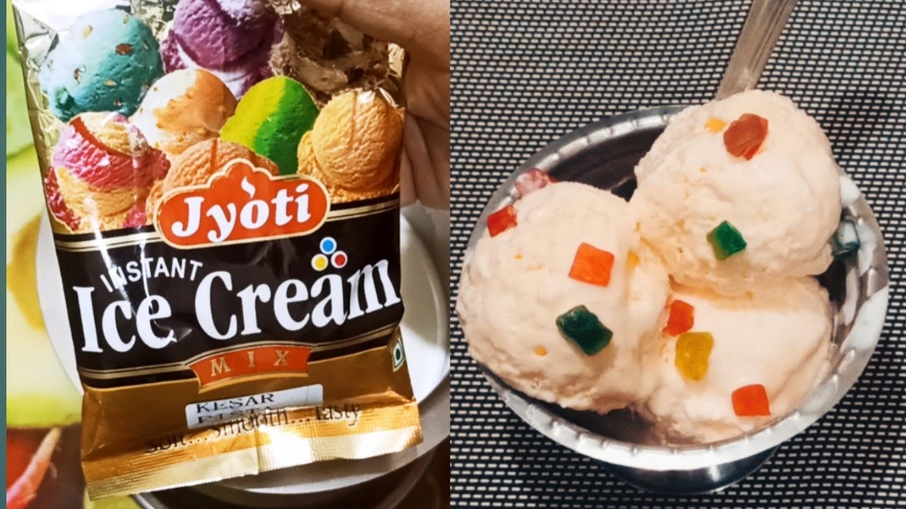Jyoti instant mix ice cream pasun ice cream banvun pahut kashi hote ...