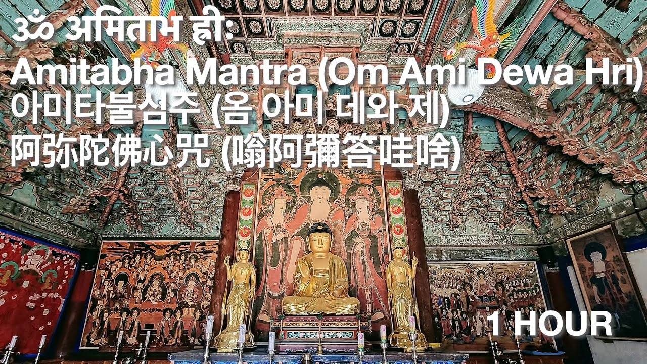 Buddhist chant: ॐ अमिताभ ह्रीः Amitabha Mantra(Om Ami Dewa Hri) 아미타불심주 ...