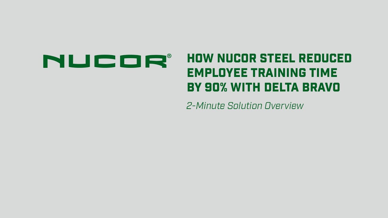 Solution Overview: Nucor Steel Predictive Quality and Workforce ...