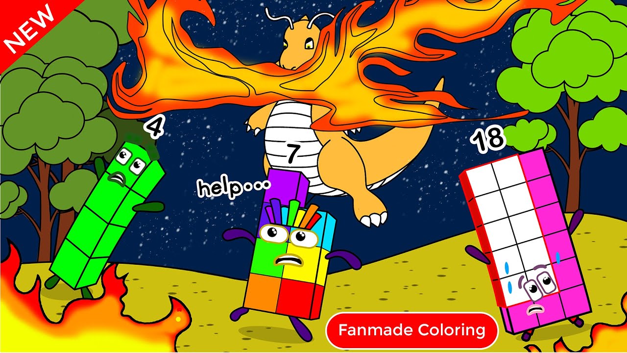 Hurry Up!! Dragonite Prepares To Spit Fire | Numberblocks Fanmade ...