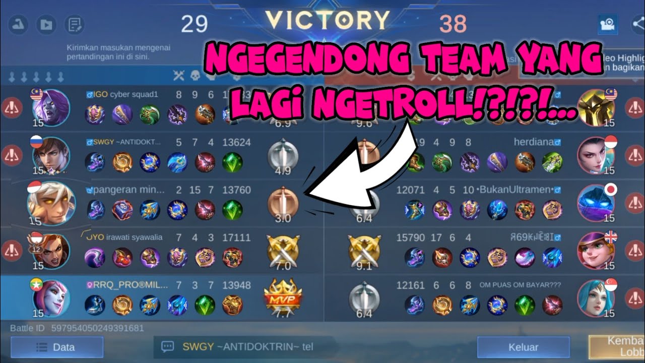 Selena Roam Ngecarry Team Troll?!?!!... -Mobile legends - YouTube