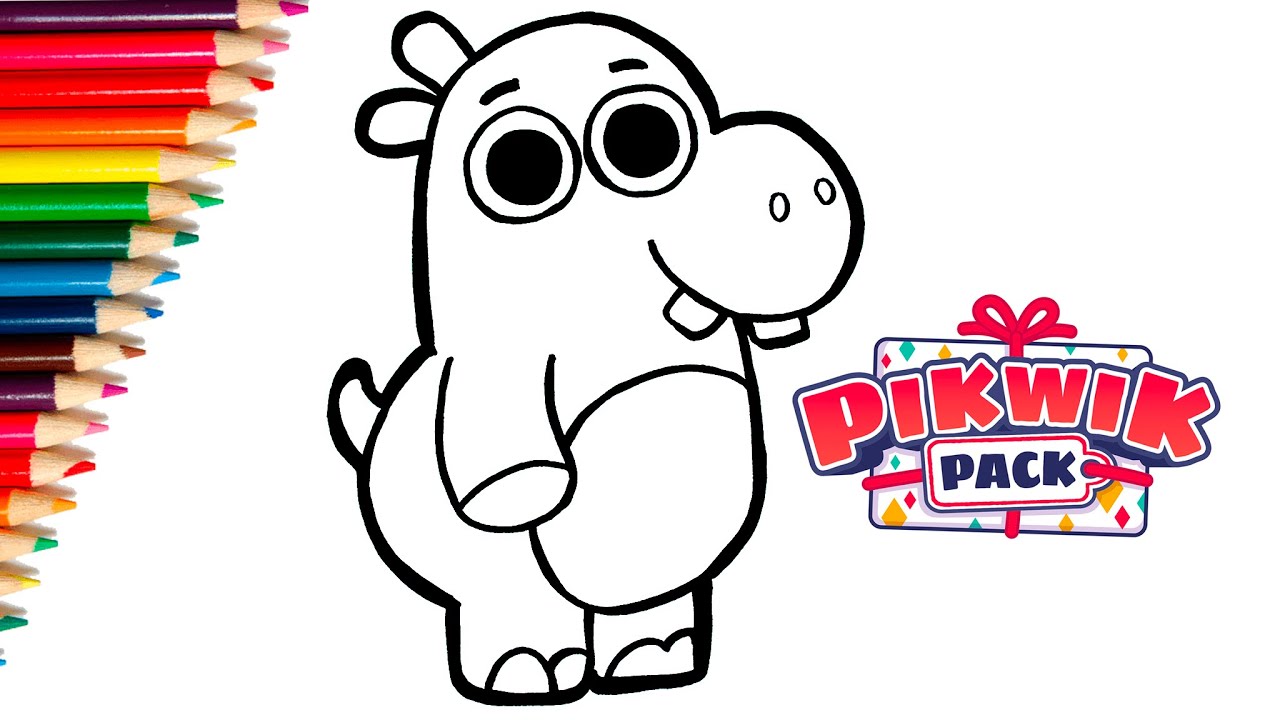 🎁 How to Draw Tibor the hippo 🎨 Pikwik Pack | Disney Junior - GURU ...