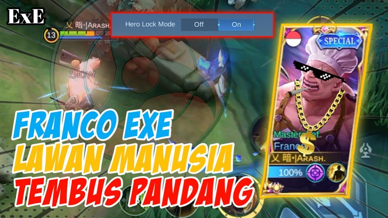 Franco EXE | Franco lawan musuh tembus pandang dengan Mangekyou Sharingan - MLBB - YouTube
