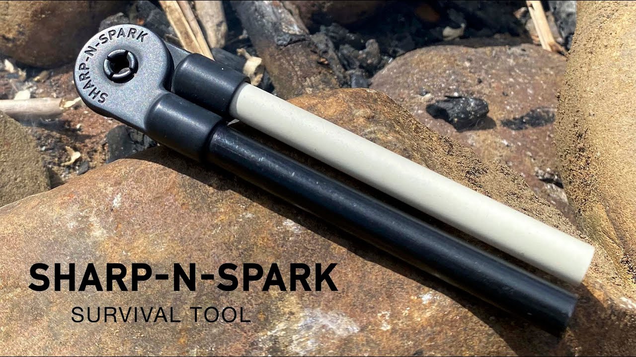 Sharp and Spark - fire-starter and sharpener tool - YouTube