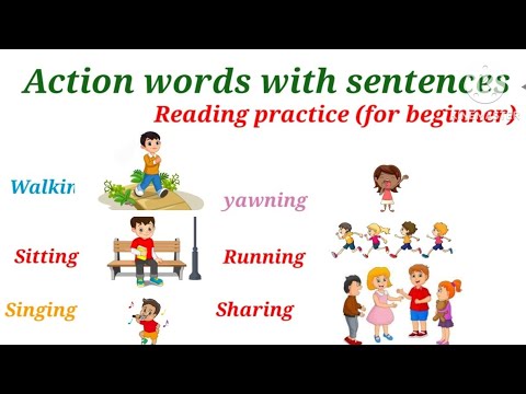 Action verbs with sentence examples|Action words #action verbs in ...