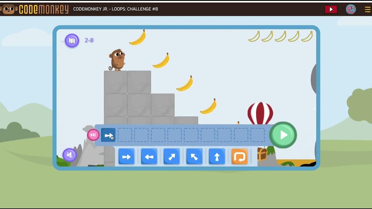 CodeMonkey Jr Loops 8 - YouTube