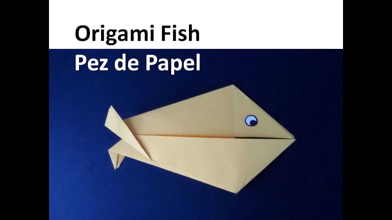 How to Make an Origami Fish, DIY Paper Crafts - Cómo Hacer un Pez de ...