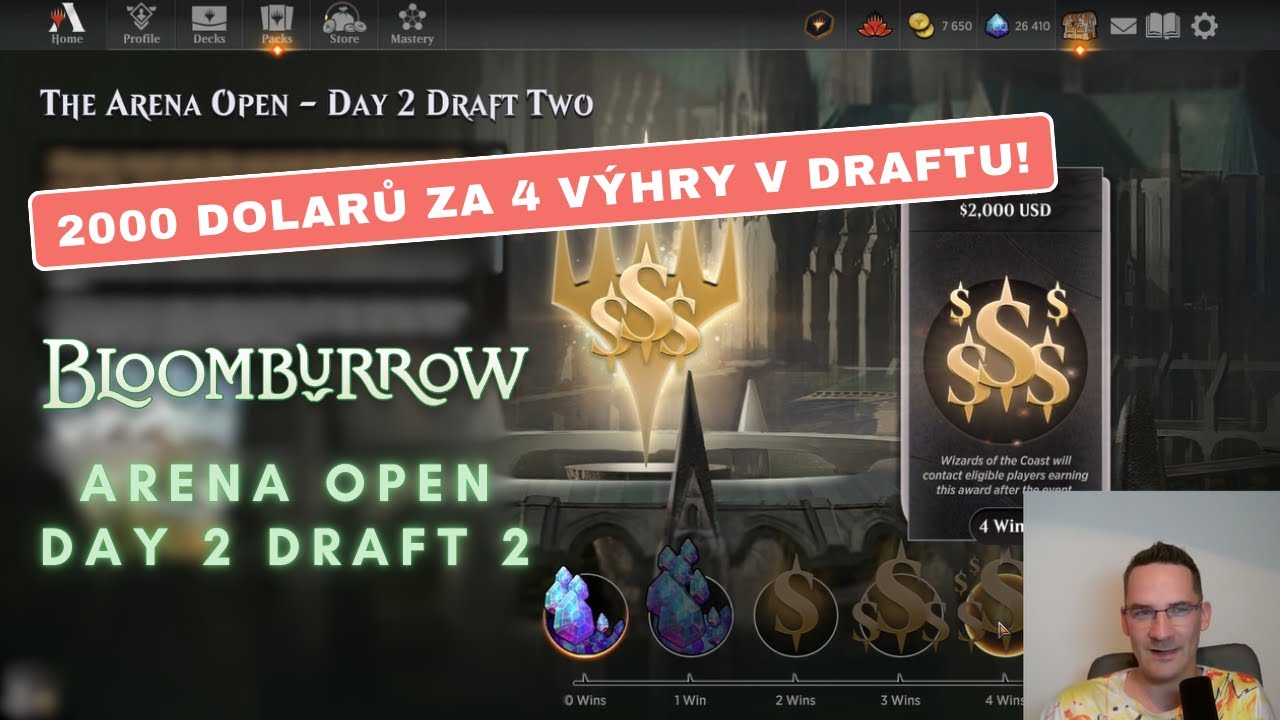 Kolik USD si odnesu z prestižního draftu? | Arena Open BLB Day 2 - draft 2 | MTGA drafty česky ...