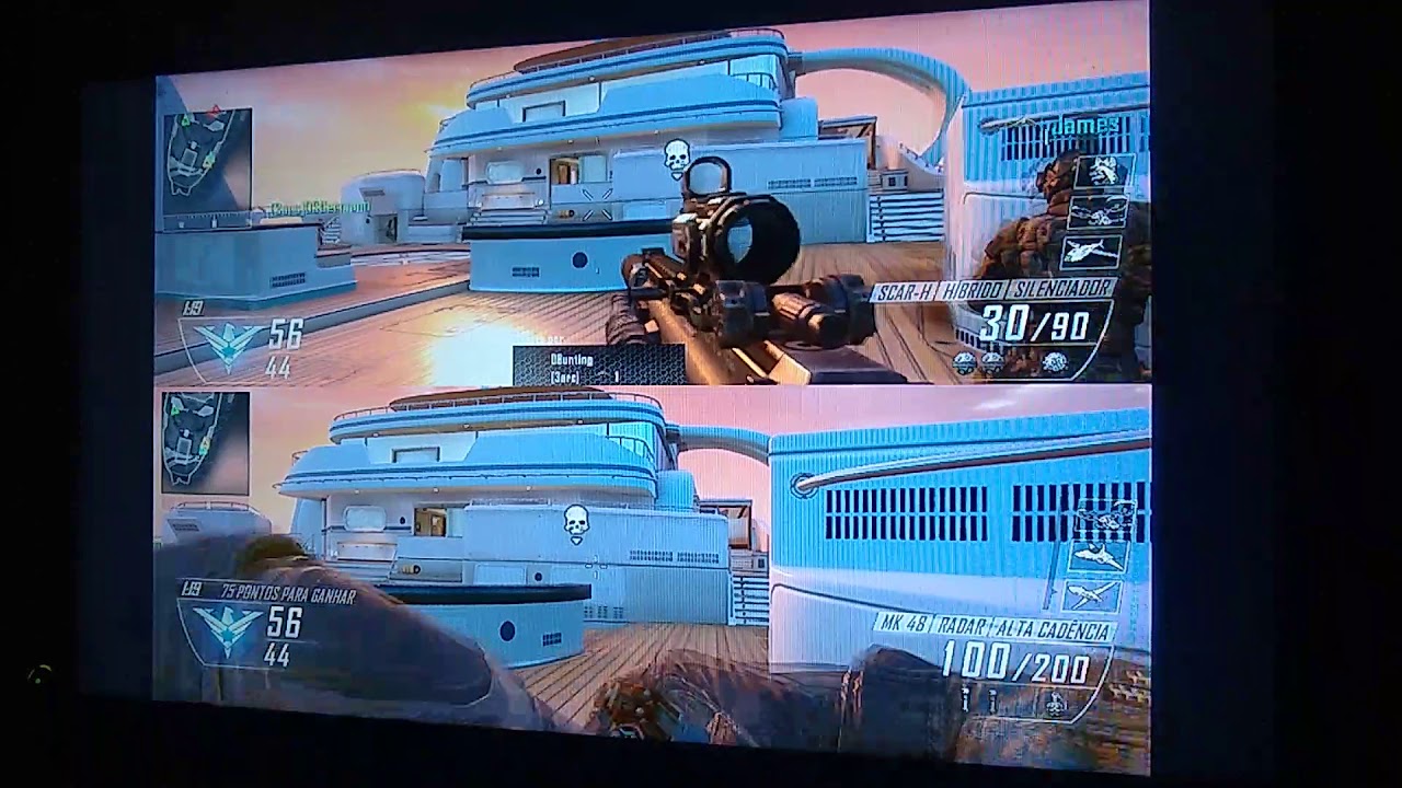 Black ops 2 - split screen com bot - YouTube