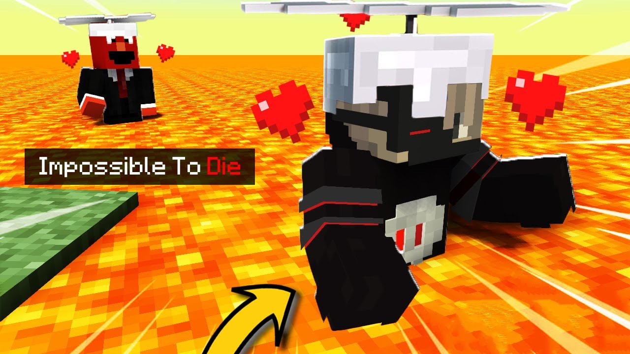 Minecraft But, It's Impossible to die - YouTube