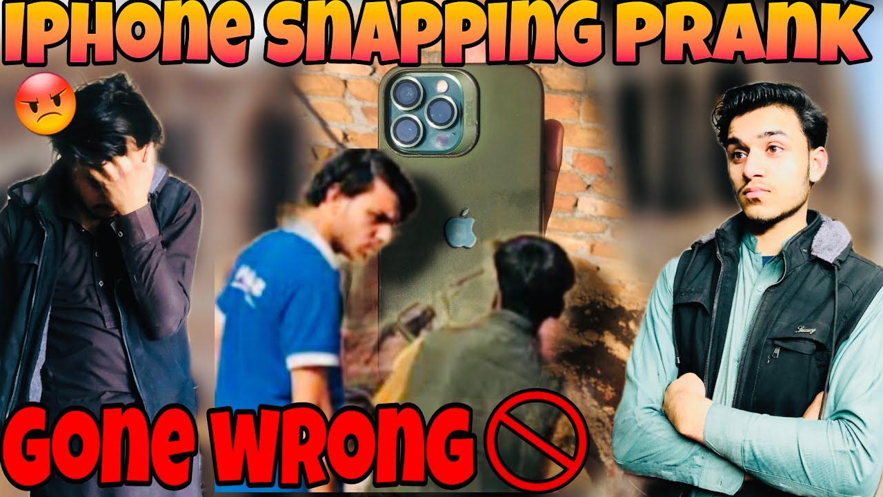 Iphone 13 pro max snapping prank Gone wrong 😡 watch till end | ali bhai ...