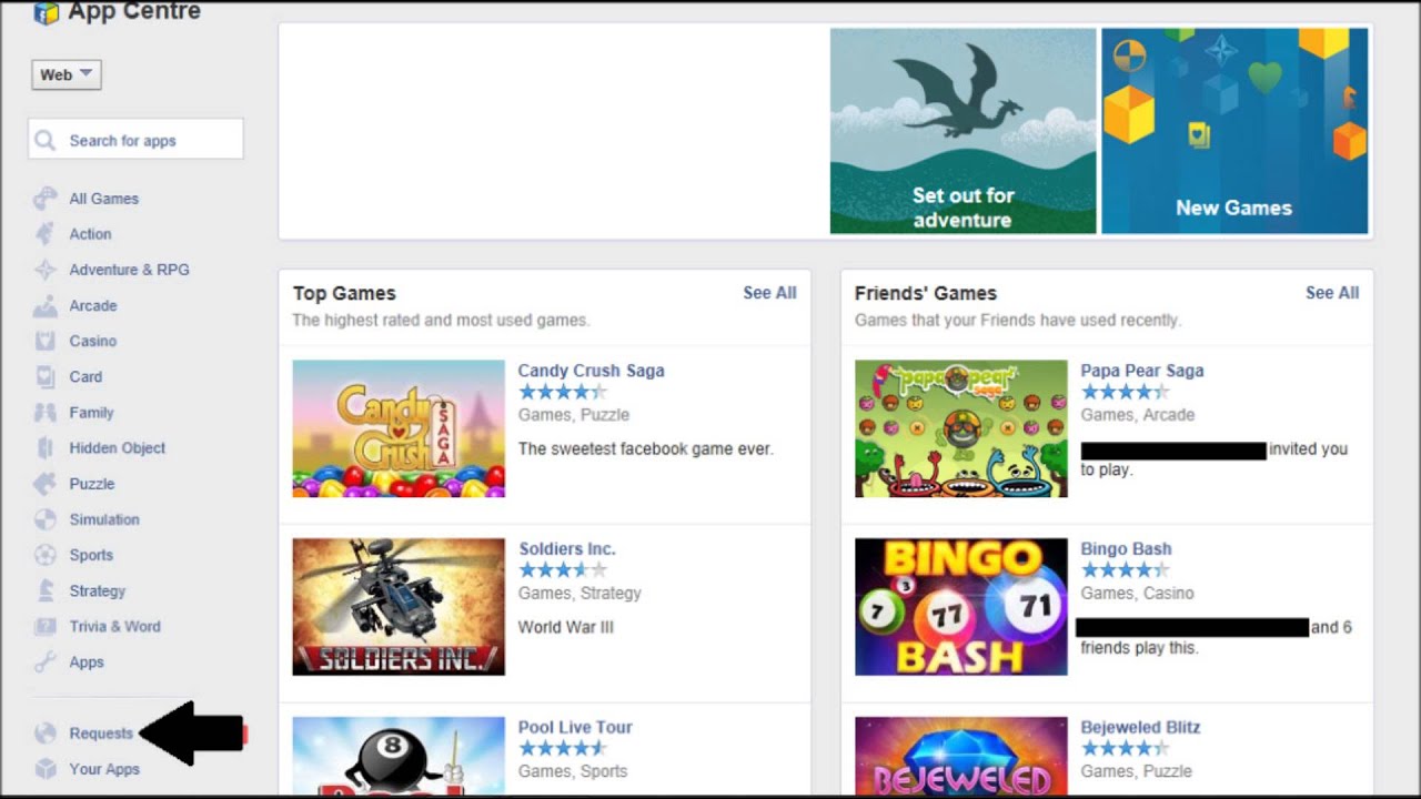 How to Reject Game Requests on Facebook - YouTube