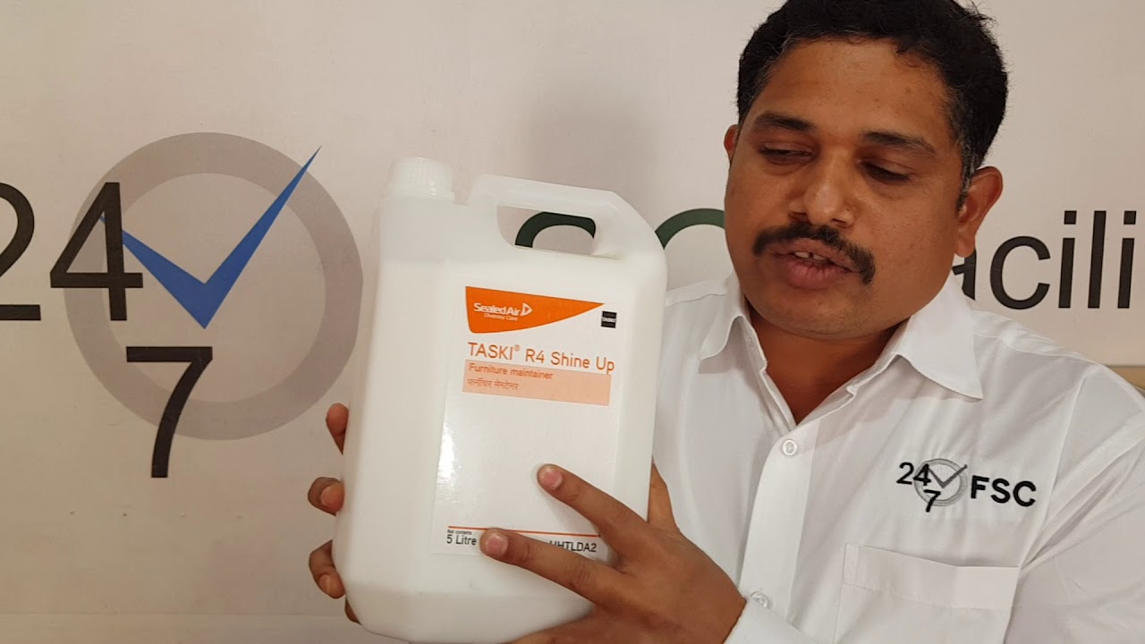 Usage of TASKI R series Chemicals by Daniel and Bhojraj 247 FSC - YouTube